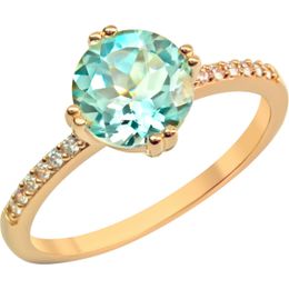 Damen Ring Silber vergoldet 925, Gr&ouml;&szlig;e 18