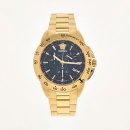 Versace Goldfarbene Chronographen-Armbanduhr