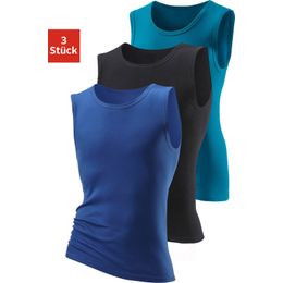 H.I.S. Herren Muscleshirt royalblau, schwarz, petrol Gr&ouml;&szlig;e M