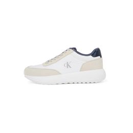 Calvin Klein Sneaker 'Athleisure Runner' Herren Gr&ouml;&szlig;e 41 beige / navy / wei&szlig;
