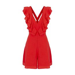 Influencer Jumpsuit Damen Gr&ouml;&szlig;e M feuerrot