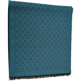 Gucci T&uuml;cher & Schals - Gucci wool scarf, turquoise and black - Gr. unisize - in Gr&uuml;n - f&uuml;r Damen