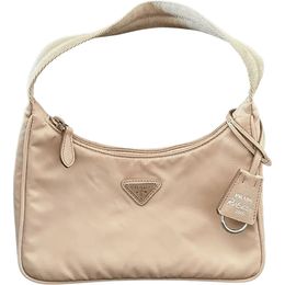 Prada Crossbody Bags - Prada Re-Edition 2000 Mini Bag made of Re-Nylon be - Gr. unisize - in Beige - f&uuml;r Damen