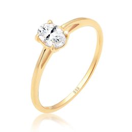 Elli Ringe - Ring Verlobungsring Valentin Liebe Topas 585 Gelbg - Gr. 58 MM - in Gold - f&uuml;r Damen
