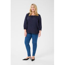 Kaffe curve Langarm-Bluse KClaureen Regular fit in Midnight Marine CC | Gr.: 50