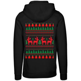 F4NT4STIC Hoodie Christmas Weihnachten Reindeers in schwarz | Gr.: L