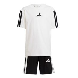 adidas Sportswear Trainingsanzug 'Essentials' Jungen Gr&ouml;&szlig;e 122 schwarz / wei&szlig;