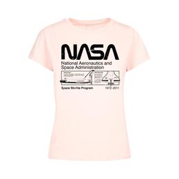 F4NT4STIC Ladies Box T-Shirt Classic Space Shuttle in pink | Gr.: L