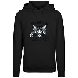 F4NT4STIC Hoodie K&auml;tzchen You Gotta Be Kitten Me! in schwarz | Gr.: L