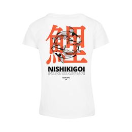 F4NT4STIC Ladies Box T-Shirt Nishikigoi Japan in weiß | Gr.: XS