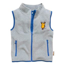 Playshoes Fleece-Weste DIE MAUS in Grau/Melange | Gr.: 98