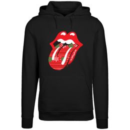 F4NT4STIC Hoodie The Rolling Stones Weihnachtsn Christmas Zunge in schwarz | Gr.: L
