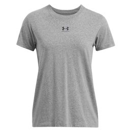 Under Armour T-Shirt "Ua Rival Core Ss" in Grau | Gr.: L