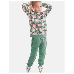 Denokids Trainingsanzug Flowers in Green | Gr.: 110