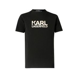 K by KARL LAGERFELD Karl Lagerfeld T-Shirt Herren Gr&ouml;&szlig;e L creme / schwarz
