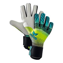 Erima Erwachsene Flex Rd Robusto Torwarthandschuhe in petrol/lime/schwarz | Gr.: 7
