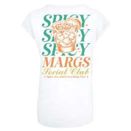 F4NT4STIC Extended Shoulder T-Shirt Spicy Margarita Social Club in wei&szlig; | Gr.: XXL