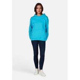 Salzhaut Hoodie TIEREN in Scuba Blue | Gr.: M