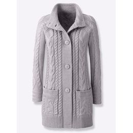 WITT WEIDEN Strickjacke in steingrau-meliert | Gr.: 46