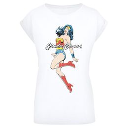 F4NT4STIC T-Shirt DC Comics Wonder Woman Jump in wei&szlig; | Gr.: XS