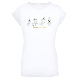 F4NT4STIC T-Shirt Disney Frozen 2 Olaf Shape-Shifter in wei&szlig; | Gr.: S