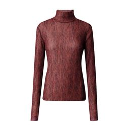 BOSS Shirt 'Emata' Damen Gr&ouml;&szlig;e L dunkelrot / schwarz