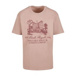 T-Shirt MisterTee "MisterTee Etoile Royale Oversize Tee", Damen, Gr. S, duskrose, 100% Baumwolle, bedruckt, oversize, Rundhals, Shirts T-Shirt