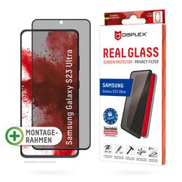 Displex Displayschutzglas "Privacy Glass 3D - Samsung Galaxy S23 Ultra", transparent, B:10cm H:3cm T:25mm, Displayfolien, Blickschutz Displayschutzfolie Displayschutz kratzer-resistent 10H