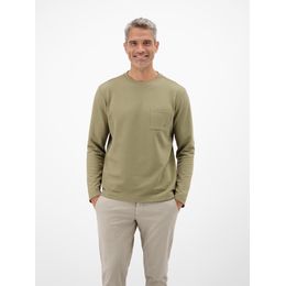 Lerros Damen Langarmshirtaloe gr&uuml;n, Gr. S, unifarben, Single Jersey, Obermaterial: 85% Baumwolle, 13% Polyester, 2% Elasthan, Shirts, mit Rundhals