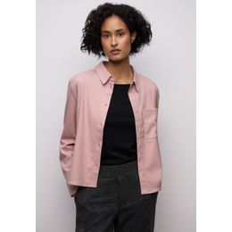 Street One Damen Langarmblusepowder pink meliert, Gr. 46, meliert, Stoff, 63% Polyester, 34% Viskose, 3% Elasthan, Blusen
