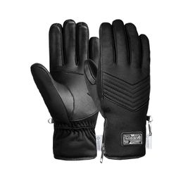 Reusch Damen Skihandschuhe "Daisy WINDSTOPPER"schwarz, Gr. 8, unifarben, 80% Polyester, 20% Leder, Handschuhe, mit winddichter, atmungsaktiver