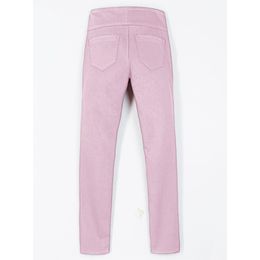 Schlupfhose Casual Looks, Damen, Gr. 42, Normalgrößen, rosé, 65% Baumwolle, 33% Polyester, 2% Elasthan, unifarben, lang, Hosen Schlupfhose