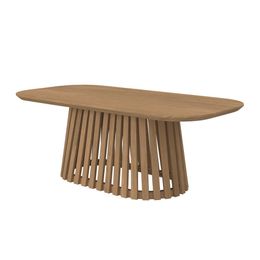 Ambia Garden Loungetisch, Teak, Holz, Akazie, Schichtholz, rechteckig, Rundrohr, 100x35x50 cm, Loungem&ouml;bel, Loungetische
