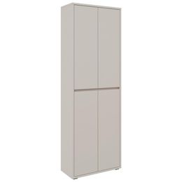 Xora Schuhschrank, Kaschmir, Kunststoff, 10 F&auml;cher, 70x210x34 cm, Garderobe, Schuhaufbewahrung, Schuhschr&auml;nke