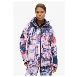 Superdry f&uuml;r Damen. WS110165A Ski-Rettungsjacke Ultimate mehrfarbig (L), Sportlich, Schnee, Recyceltes Polyester, Nachhaltig