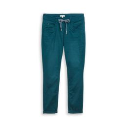 Tom Tailor Damen Tapered Relaxed Hose, gr&uuml;n, Uni, Gr. 34/28