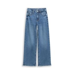 Tom Tailor Damen TTMADINA WIDE Jeans, blau, Uni, Gr. 29/34