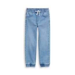 Tom Tailor Jungen Straight Jogger Jeans mit Stretch, blau, Uni, Gr. 98
