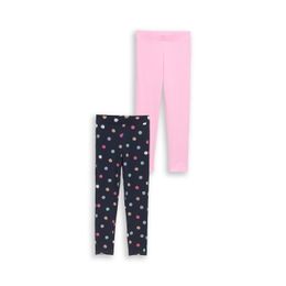 Tom Tailor M&auml;dchen Basic Leggings im 2-er Pack, rosa, Uni, Gr. 104/110