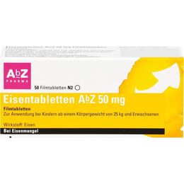 Eisentabletten AbZ 50 mg Filmtabletten 50 St