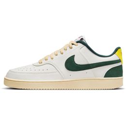 Nike Sportswear Sneaker low 'Court Vision' Herren Gr&ouml;&szlig;e 48.5 gelb / dunkelgr&uuml;n / wei&szlig;
