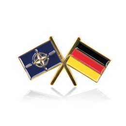 M&uuml;tzenanstecker Flagge Nato / Deutschland