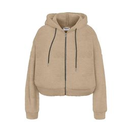 Noisy may Fleecejacke 'NMCUDDLE' Damen Gr&ouml;&szlig;e M taupe
