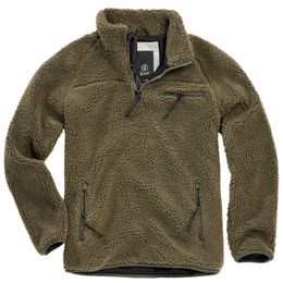Brandit Teddyfleece Troyer oliv, Gr&ouml;&szlig;e XXL
