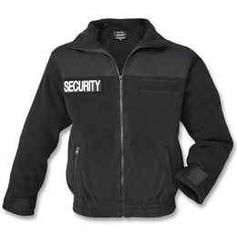 Mil-Tec Security Fleecejacke schwarz, Gr&ouml;&szlig;e L