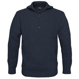 Mil-Tec Marine Pullover Troyer blau, Gr&ouml;&szlig;e 54