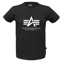 Alpha Industries Basic Alpha T-Shirt schwarz, Gr&ouml;&szlig;e 3XL