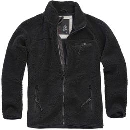 Brandit Teddyfleece Jacke schwarz, Gr&ouml;&szlig;e S