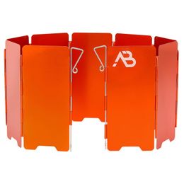 Windschutz faltbar Alu 9 Lamellen orange