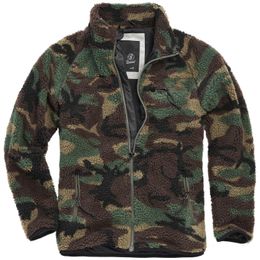 Brandit Teddyfleece Jacke woodland, Gr&ouml;&szlig;e S
